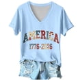 250 Anniversary Usa Shirt Women Stylish Casual T Shirt With Annual ...