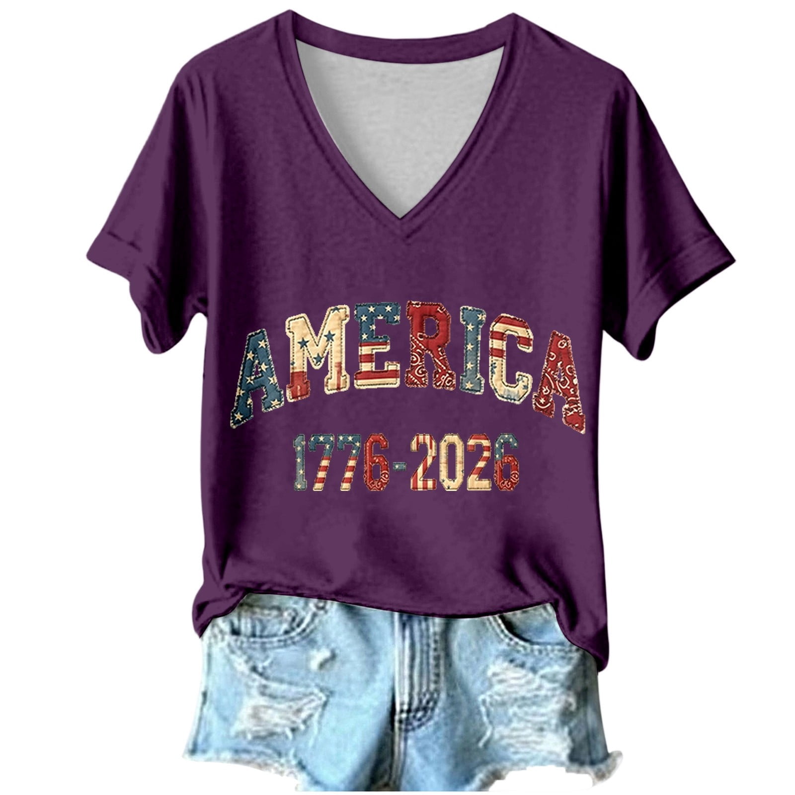 250 Anniversary Usa Shirt Women Stylish Casual T Shirt With Annual ...