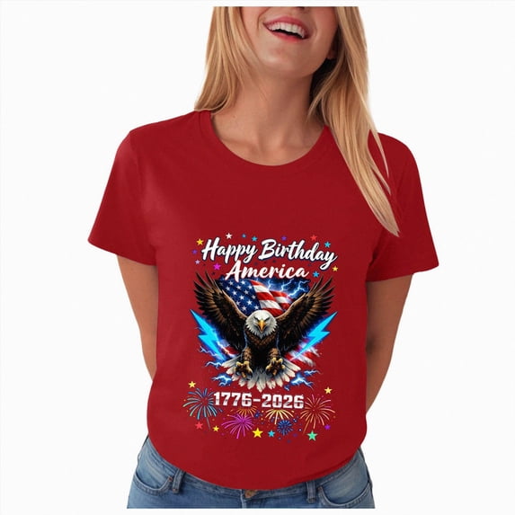 250 Anniversary Usa Shirt for Women 4Th of July Shirts Women Short ...