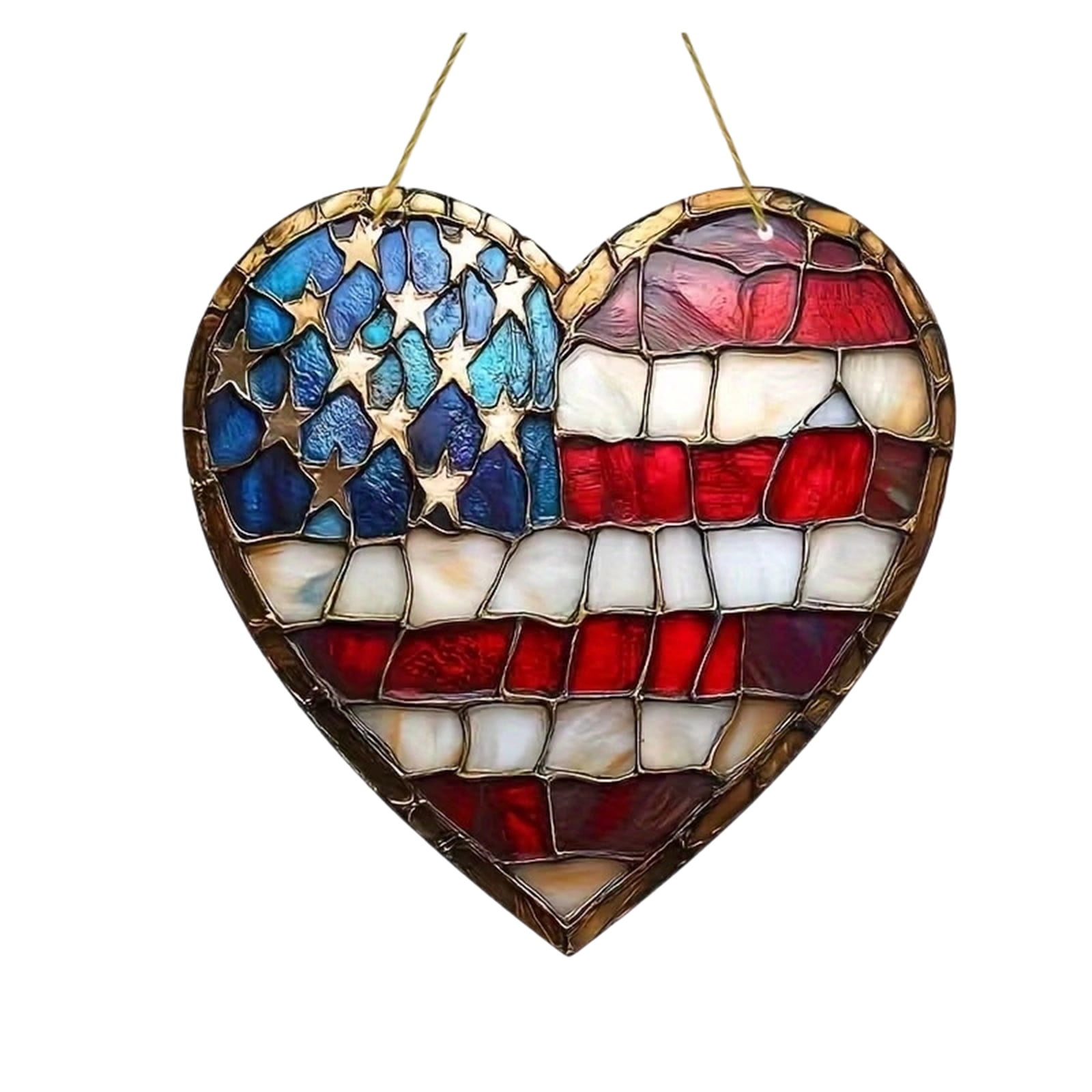 250 Anniversary Usa Suncatcher Patriotic Window Hanging Decor 4th of ...