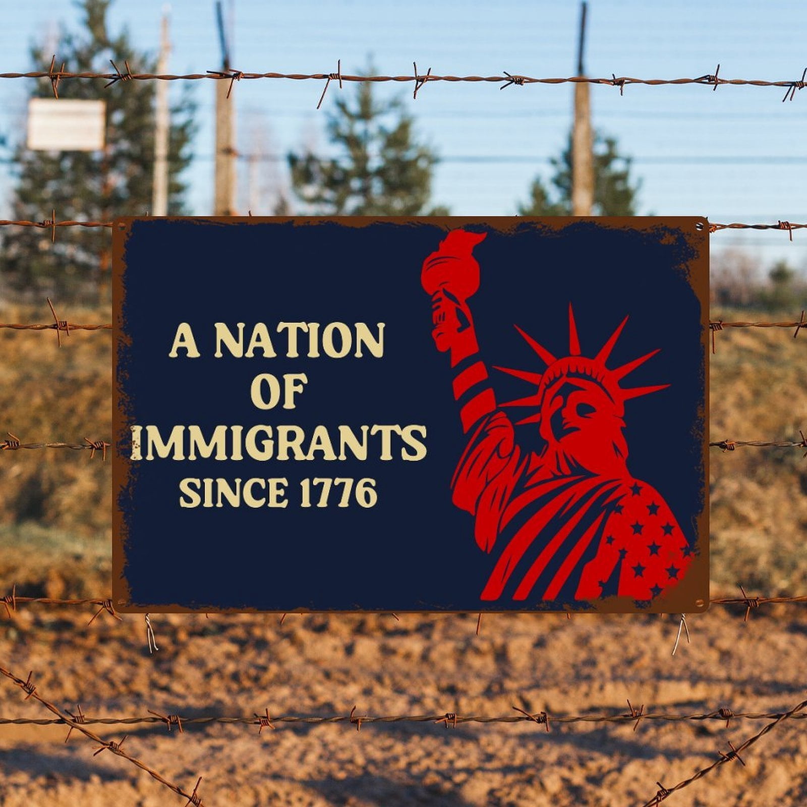250 Anniversary Usa Tin Metal Sign 12x8 Inch - 250th Independence ...