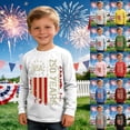 250 Anniversary Usa Tshirt Kids Graphic Long Sleeve Crewneck Casual ...