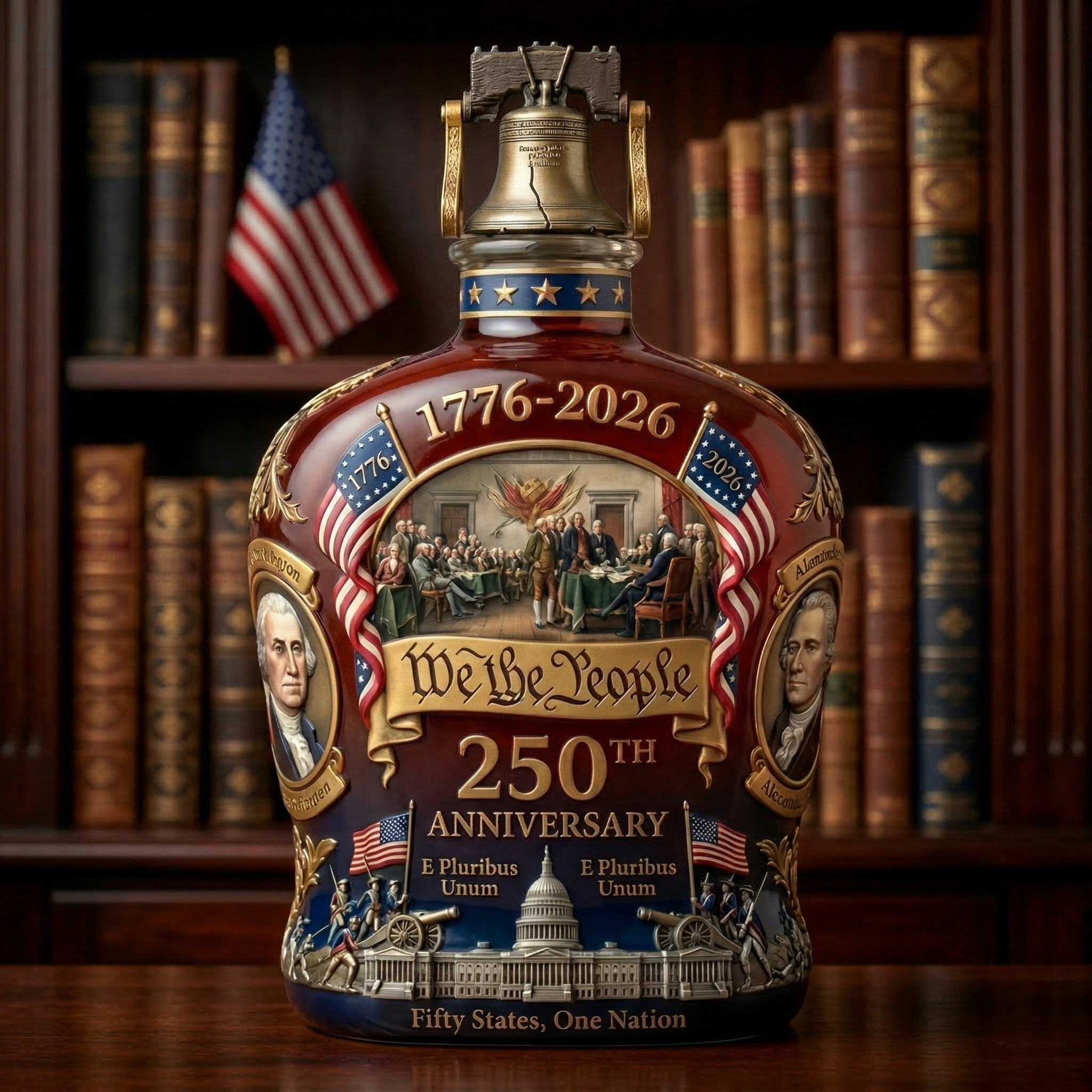 250 Anniversary Whiskey Bottle, We The People 250 Bottle, U.S. 250th ...