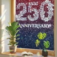 250 Anniversary Window Privacy Film Rainbow Static Cling Stain Glass ...