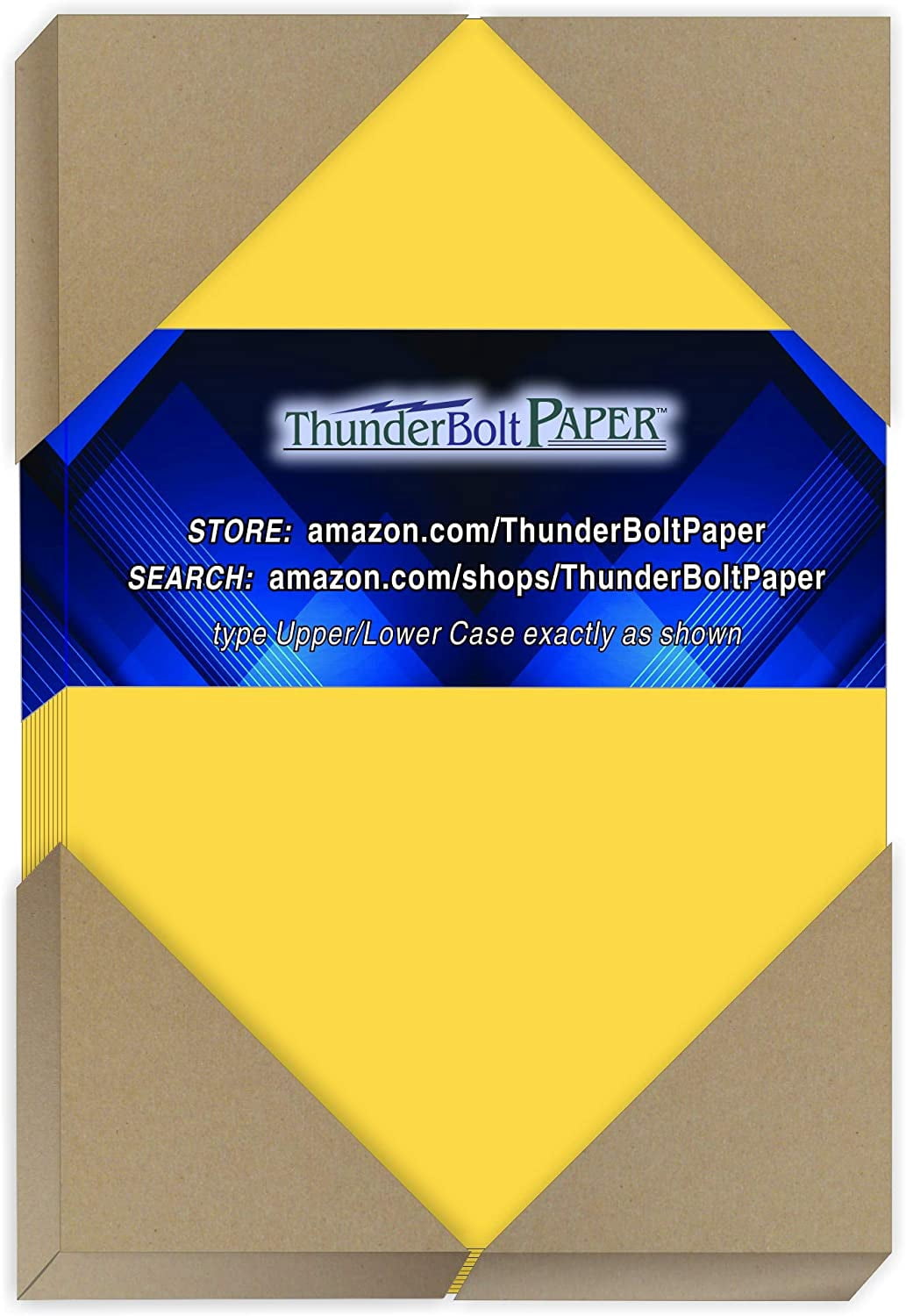 250 Bright Golden Yellow 65lb Cover|Card Paper - 4" X 6" (4X6 Inches ...