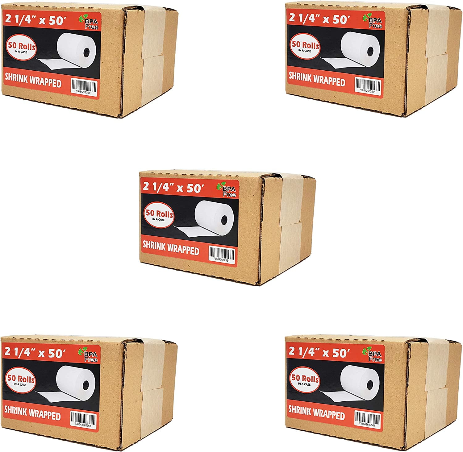 (250 CC Rolls) 2 1/4 x 50 thermal paper rolls - a920 Verifone VX520 ...