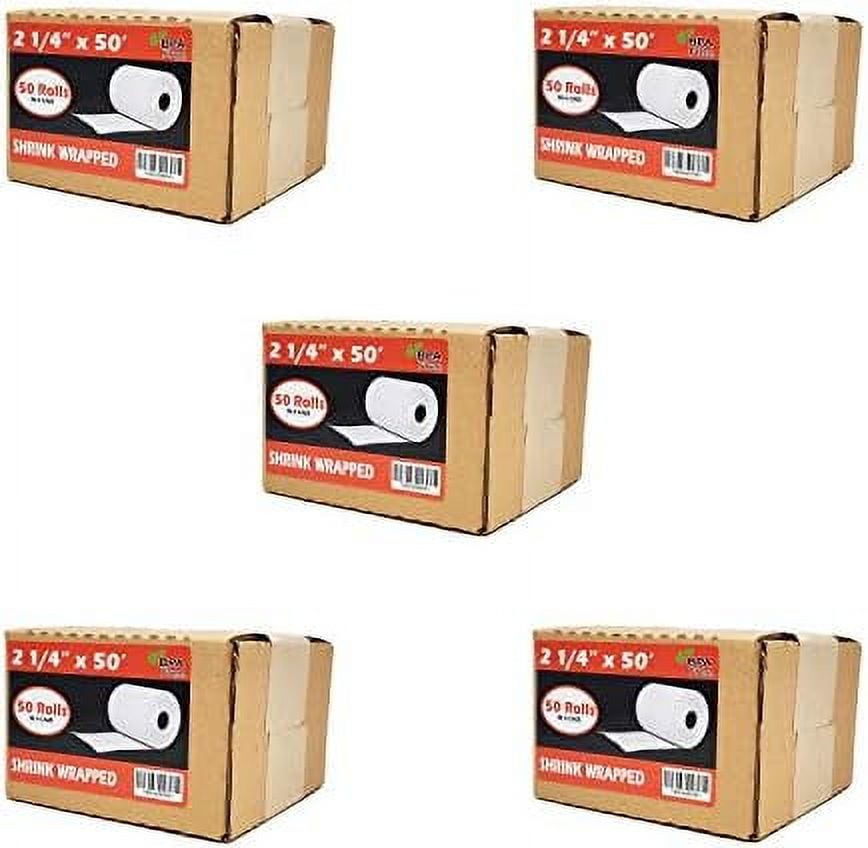 (250 CC Rolls) 2 1/4 x 50 thermal paper rolls - pax a920 Verifone VX520 ...