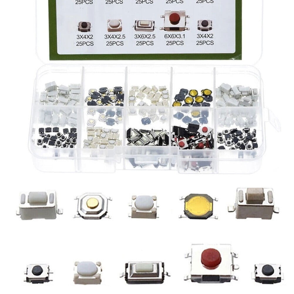 250×Car Remote Control Push Button Switch Car Key Buttons Touch ...