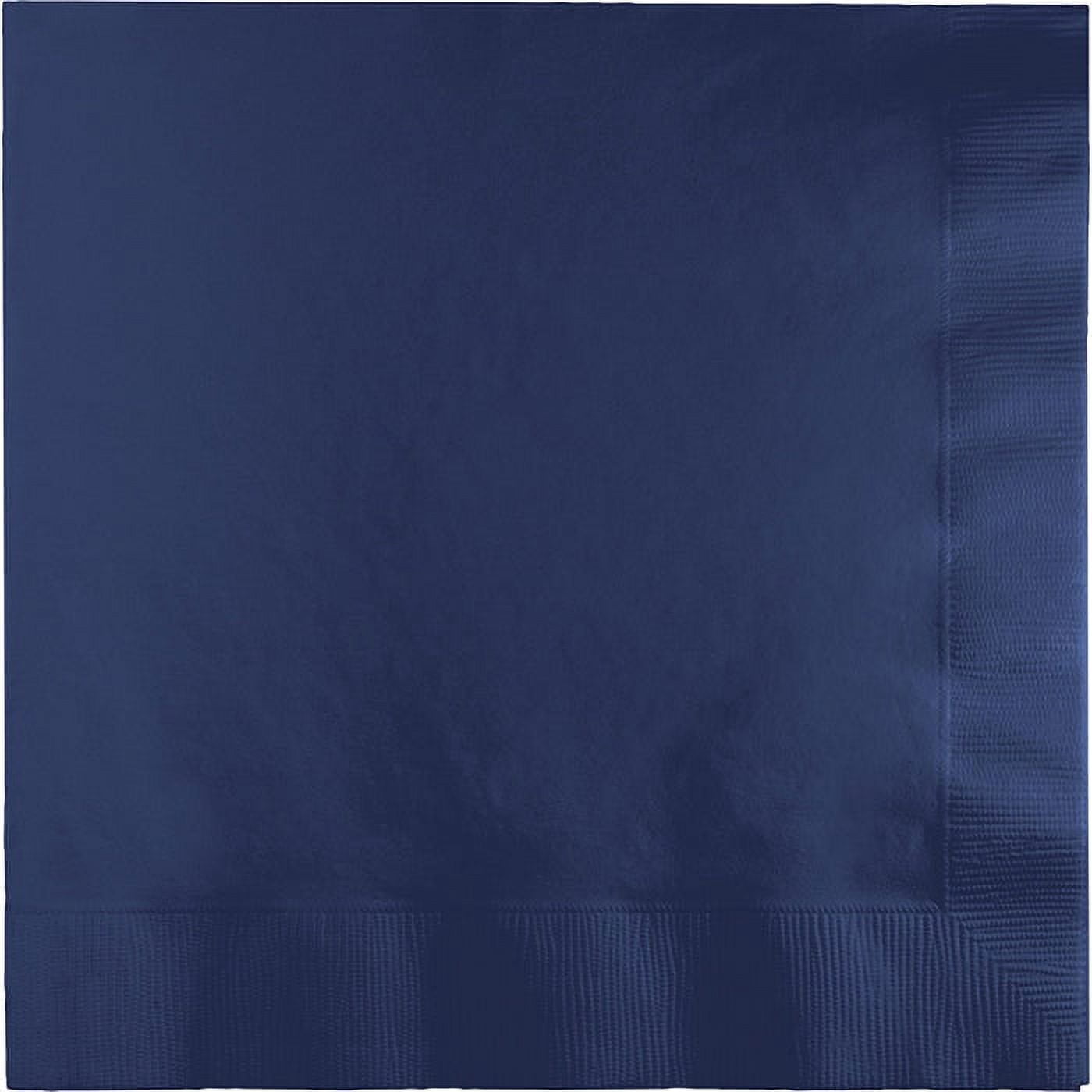 250 Count Bulk Pack Navy Blue Dinner Napkins 3 Ply - Walmart.com