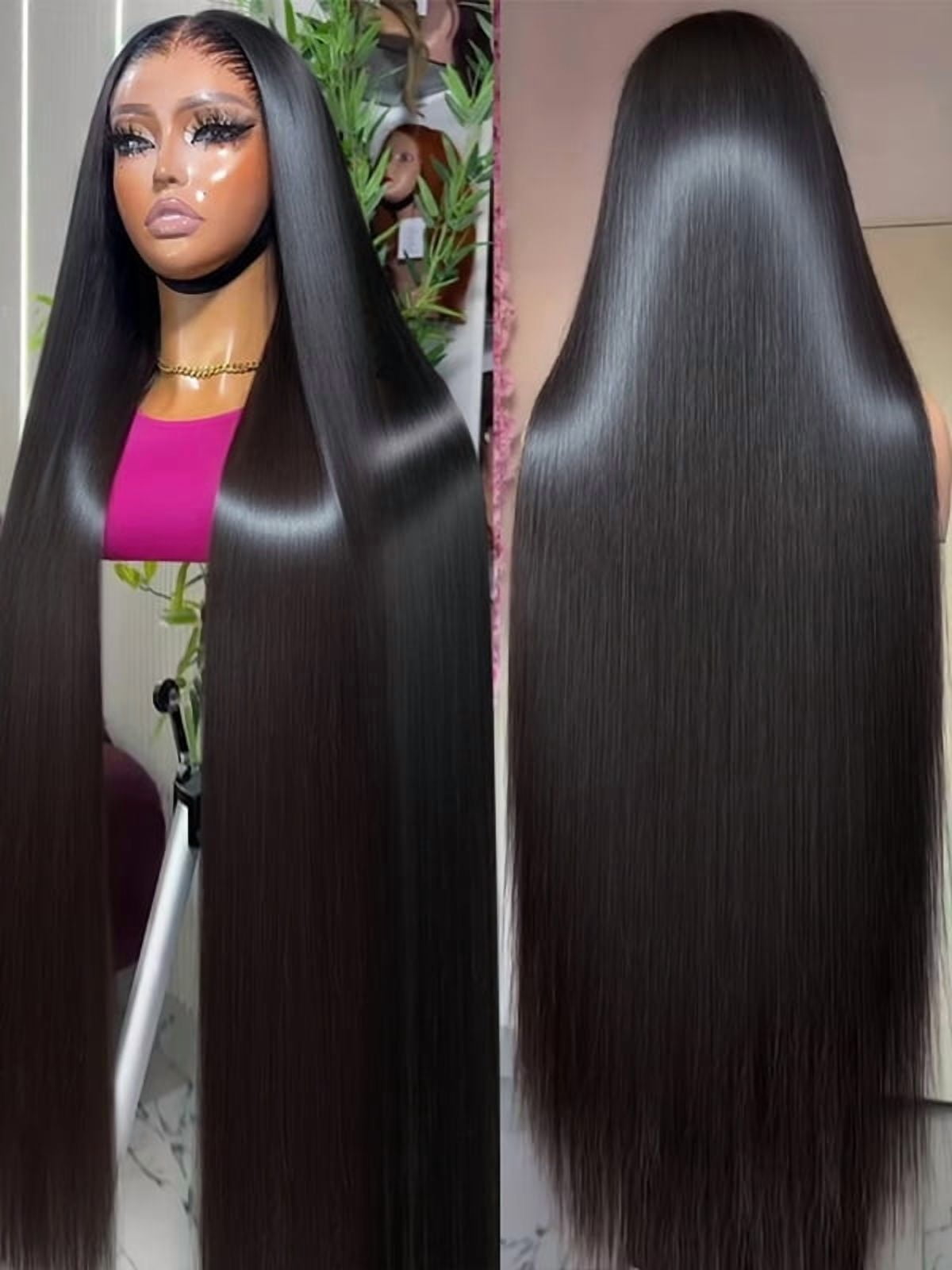 250 Density 13x6 Bone Straight Hd Lace Front Wig 40 46 50 Inch 13x4 ...