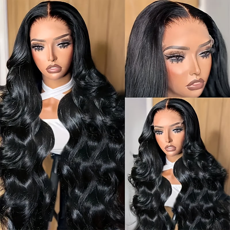 250% Density 5*5 Kinky Straight Glueless Ready to Go Wigs boy wave Deep ...