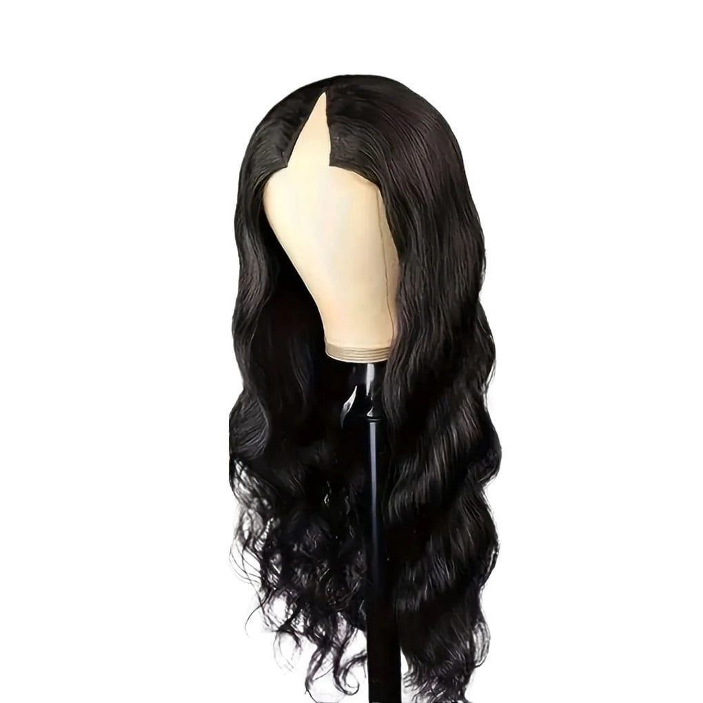 250 Density Body Wave Human Hair Wig for Women Glueless V part Wig ...