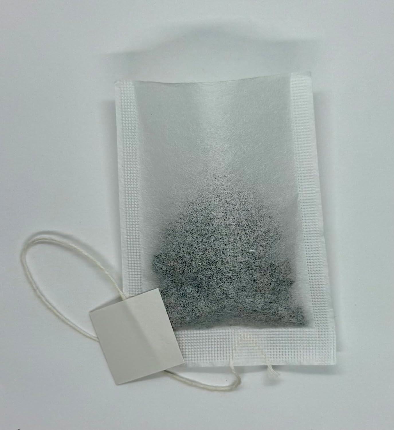 250 Empty Tea Bags 2.36" x 3.14" (60 x 80 mm) White Compostable, With ...