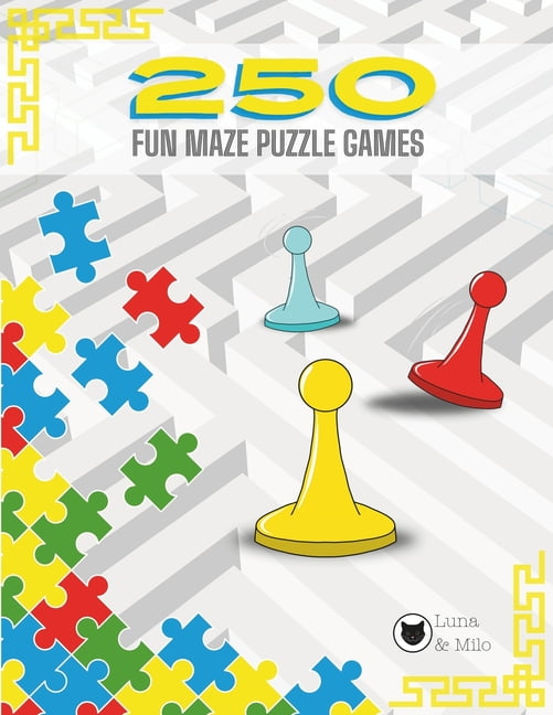 250 Fun Maze Puzzle Games Maze Book for Kids Ages 4-8: Designed for ...