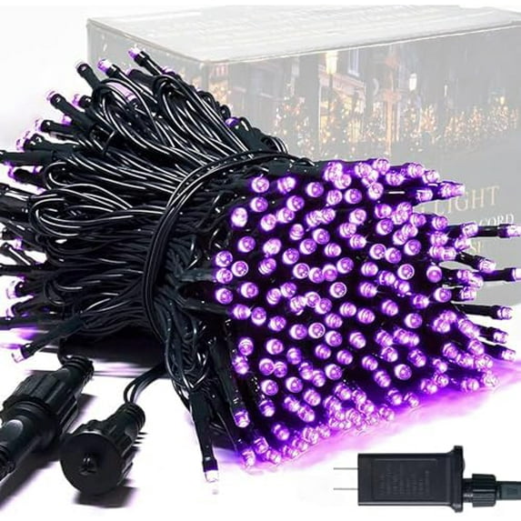 250 LED Christmas String Lights, 91.5ft Purple Christmas Lights Outdoor ...