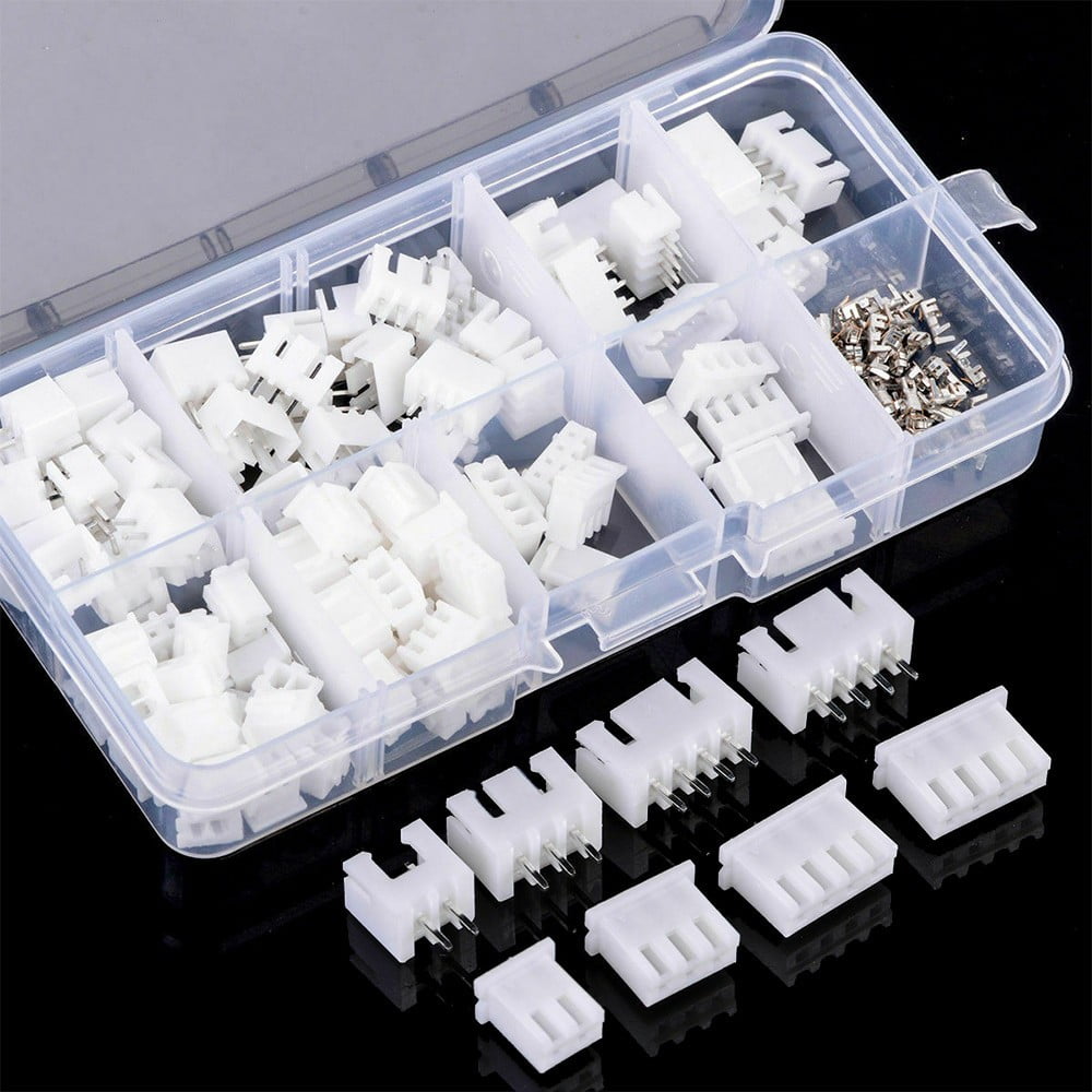 250 PCS 2.54mm Pitch Crimp Pin Connector Header Jumper Wire Terminal Housing Kit - Walmart.com