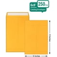 250 PCS Security Catalog Envelopes Printable Self Seal, Anti Tear brown ...