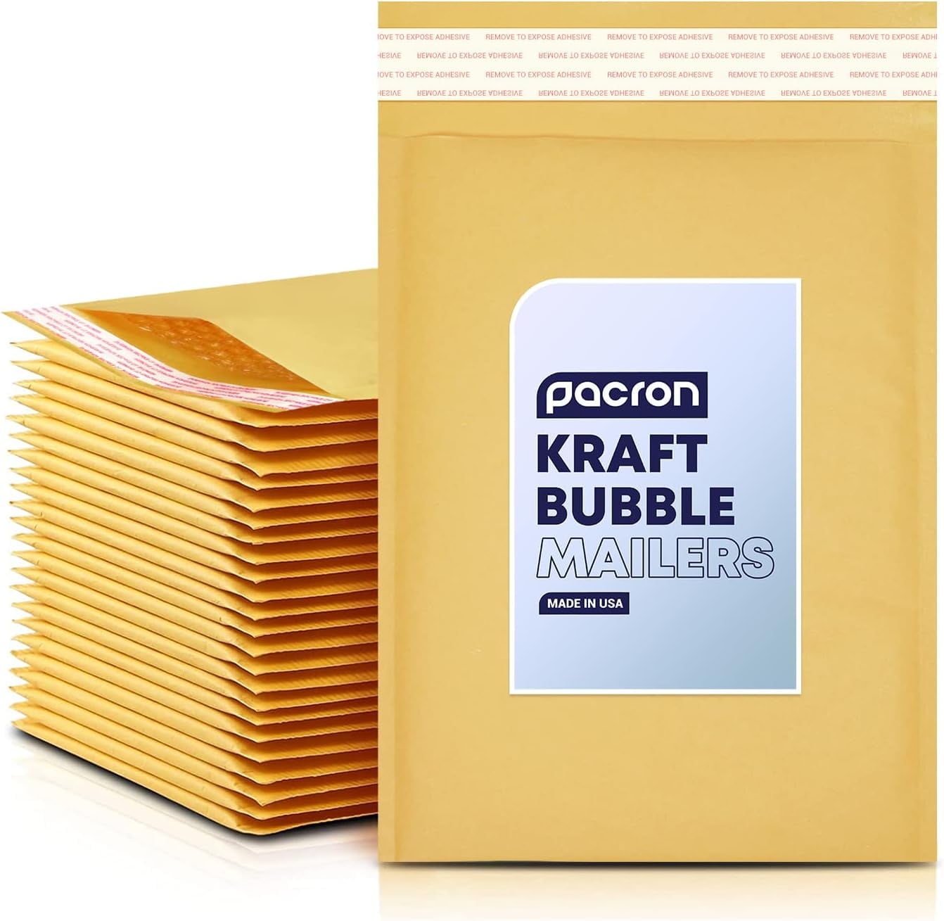250-Pack Kraft Bubble Mailers, 5x10 Inch Padded Shipping Envelopes ...