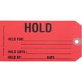 Brock ‘HOLD’ Parts Tag - 5 3/4 Inch x 2 7/8 Inch Red Heavy Card Stock ...