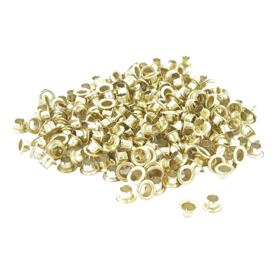 250 Pcs 3/16" Gold Metal Eyelets Round Shaped Eyelets and Grommets for ...