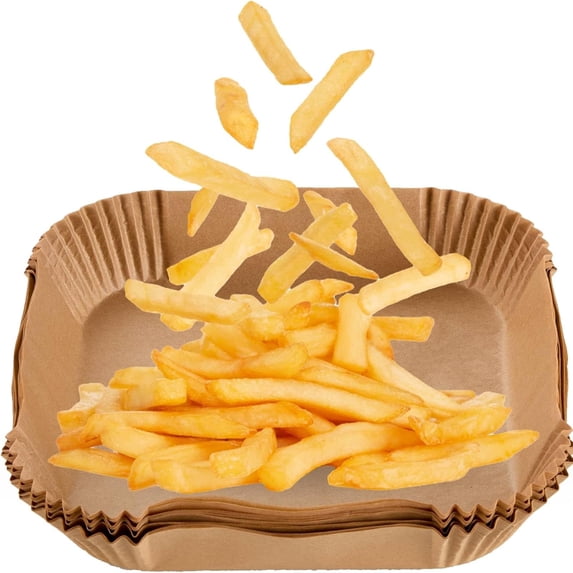 250 Pcs 7.9 Inch Square Air Fryer Liners Disposable for Home Bakers ...