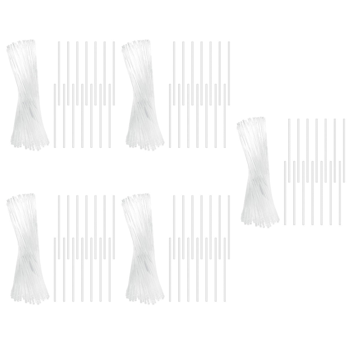 250 Pcs Acrylic Candy Sticks Lollipops Decorative Cake Sticks DIY ...