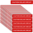 250 Pcs Caution Solar Circuit Stickers - Pv Safety Warning Labels ...