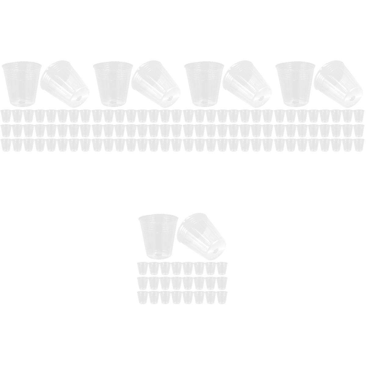 250 Pcs Clear Orchid Pots Plants Nursery Pots Plants Potted Pots Small ...