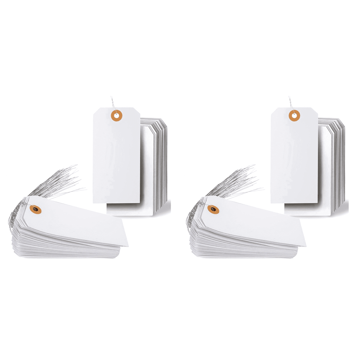 250 Pcs Hang Tags with Reinforced Eyelet and Wire, Pre-Attached Wire ...