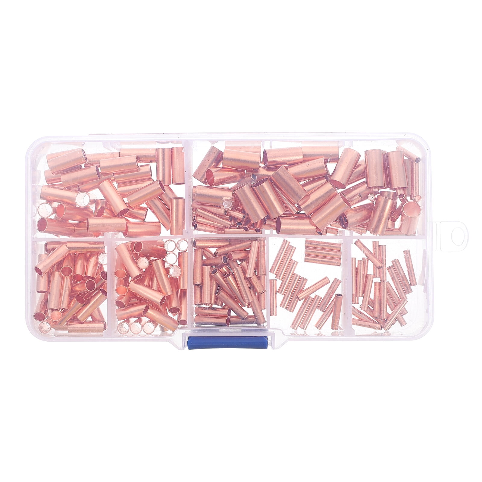 250 Pcs Kit Copper Conduit Insulated Ferrule 1.4X0.5X0.5CM Rosy ...