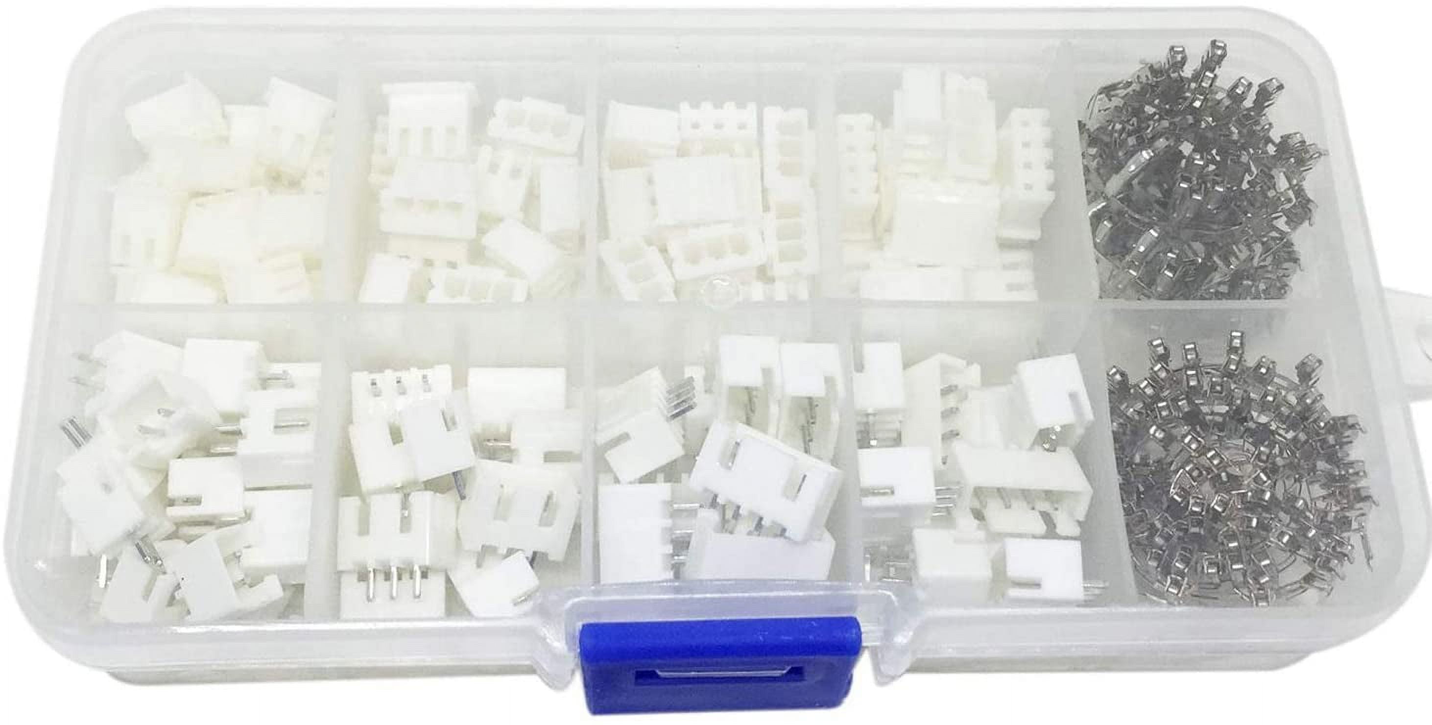 250 Pcs/Lot 50 Sets/Box Kit 2.54Mm Xh2.54 2P 3P 4 Pin Connector Socket ...