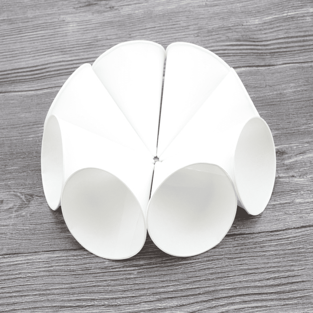 250 Pcs Paper Cone Cups Ice Cream Dessert Bowls Espresso Concentrate ...