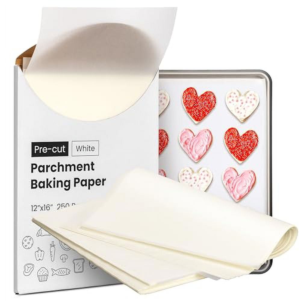 250 Pcs Parchment Paper Baking Sheets, 12 x 16 inch Pre-Cut Non Stick ...