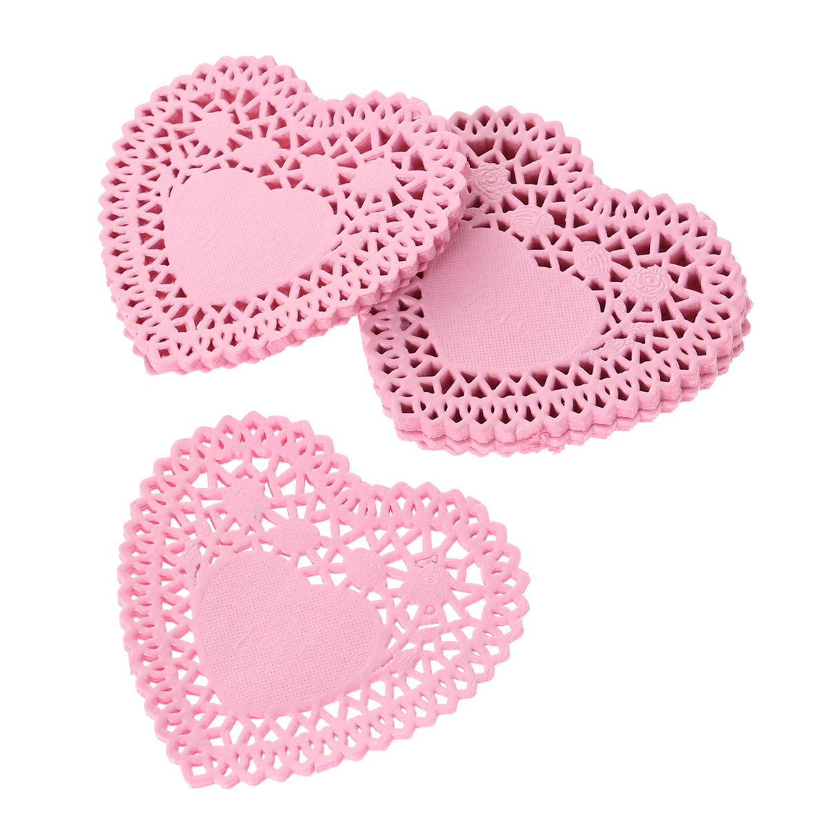 250 Pcs Pink Doilies Wedding Tableware Decoration Serving Cake ...
