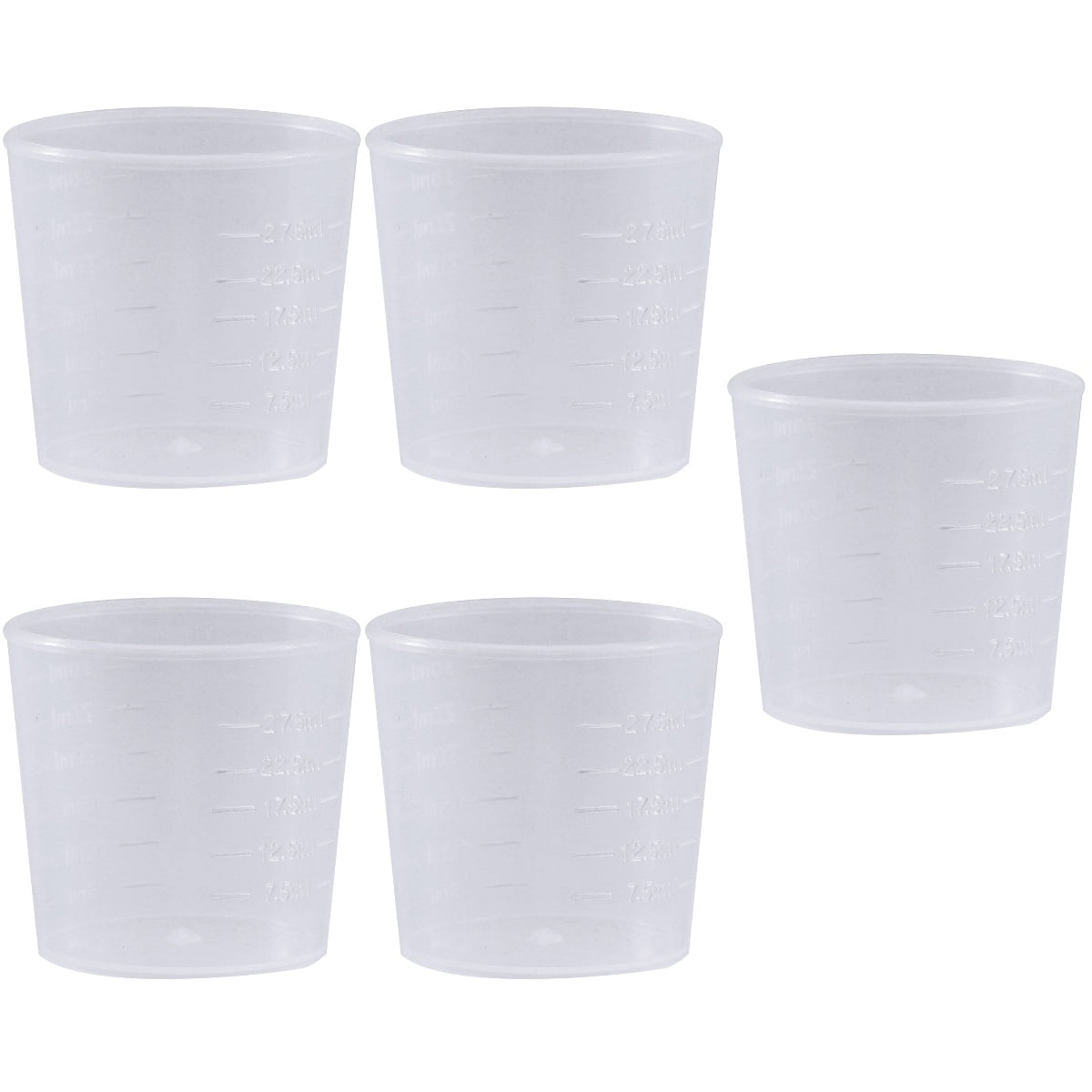 250 Pcs Plastic Containers Graduated Measuring Cup Mixing Mug Paint ...