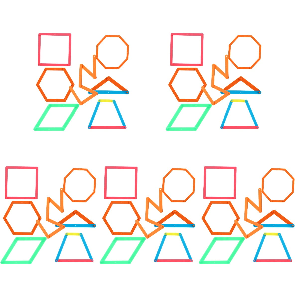 250 Pcs Splicing Strip Triangle Toy Math Learning Childrens Toys ...