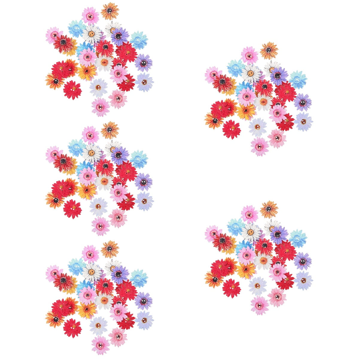 250 Pcs Wooden Crafts Buttons Flower Shaped Buttons DIY Buttons for ...