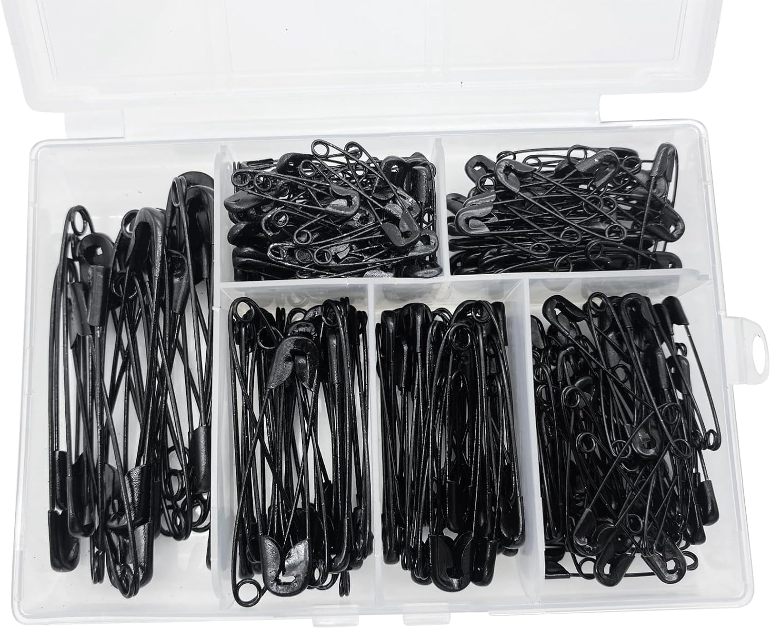 250 Pieces 6 Different Sizes Safety Pins Large and Small Safety Pins ...