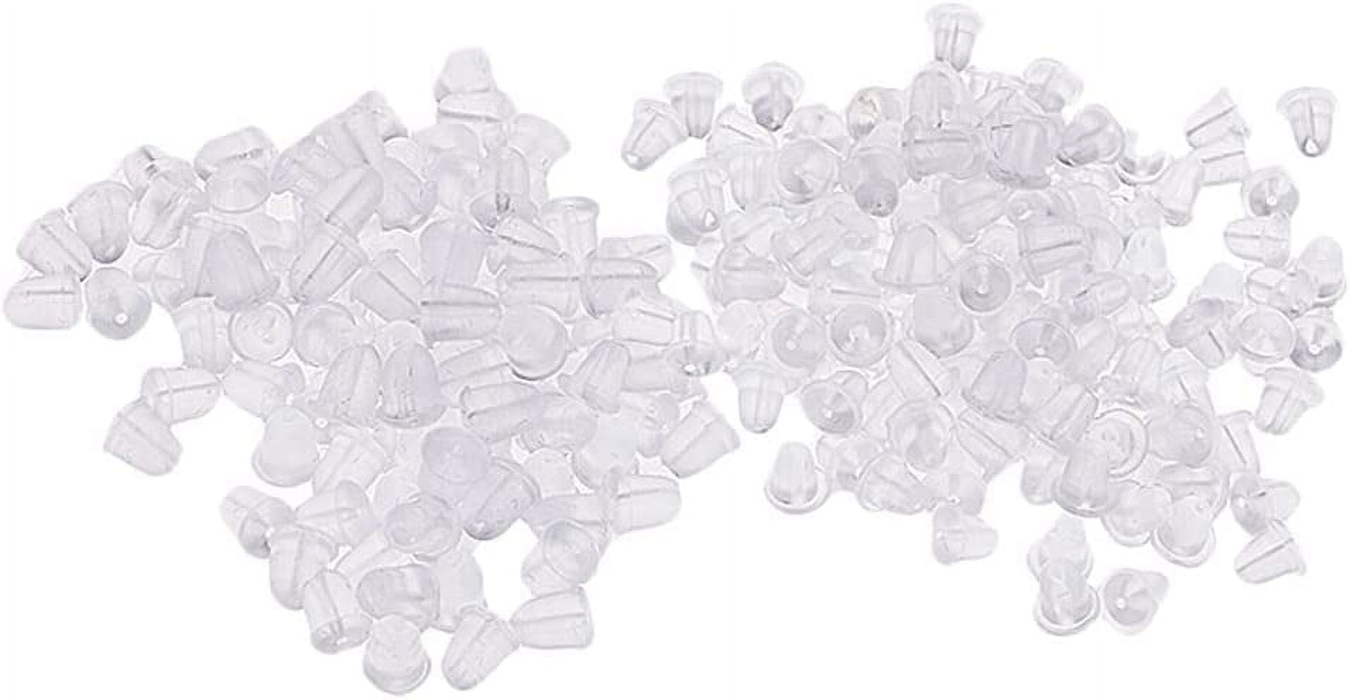 250 Pieces Assorted Size Rubber Replacement Earring Backs Stoppers ...