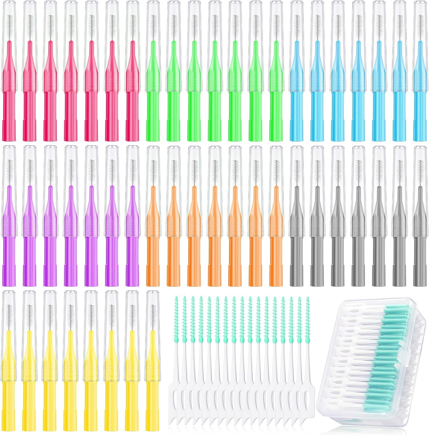 250 Pieces Braces Flossers Interdental Brush for Cleaner Tooth ...