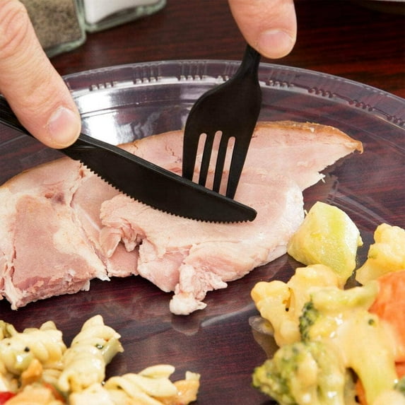 250 Plastic Cutlery Packets-Knife Fork Spoon Napkin Salt Pepper Sets ...