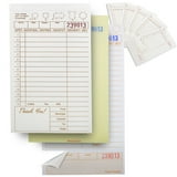 [250 Sheets] 3 Part Carbonless Guest Check Pads - Tan and White ...