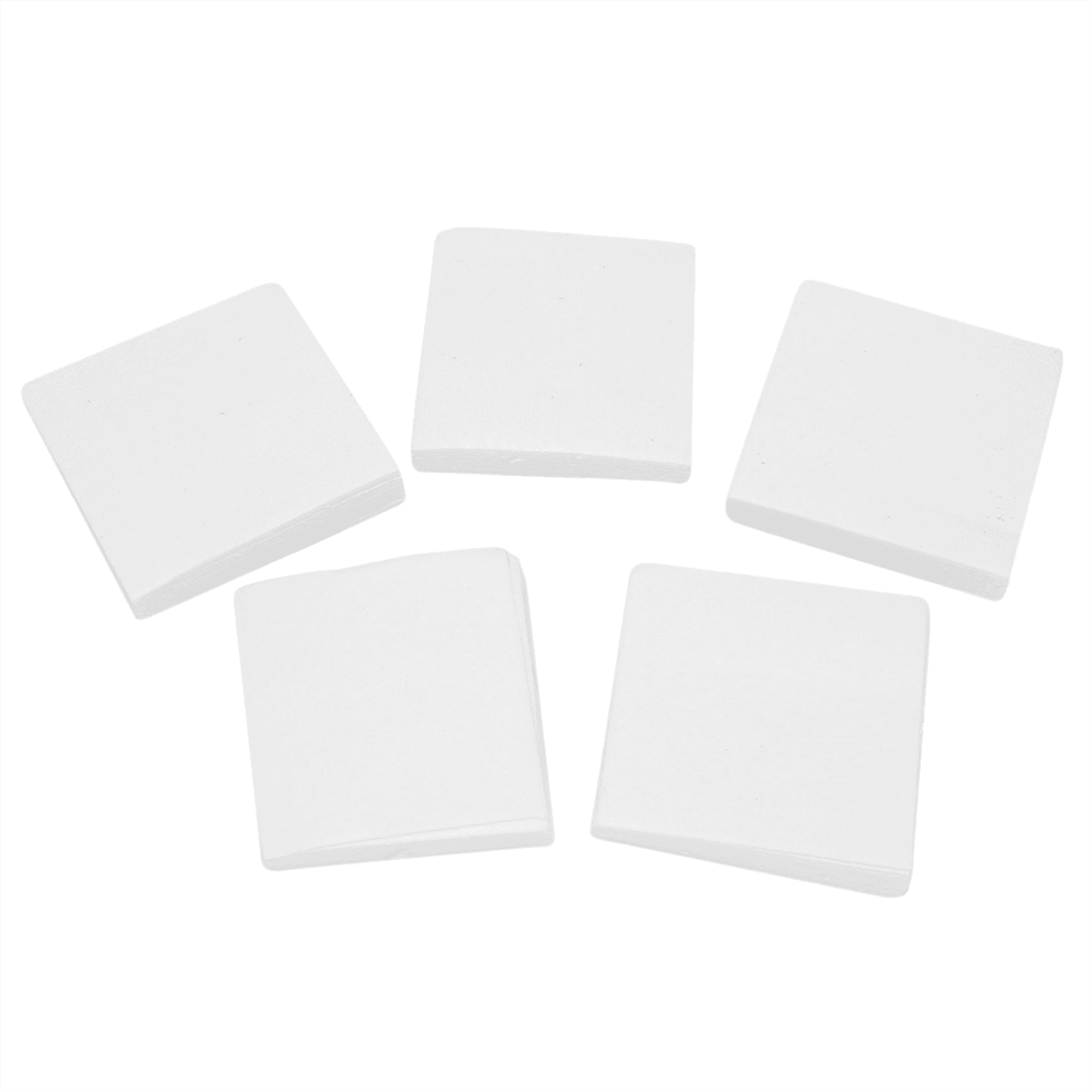 250 Sheets Ceramic Fiber Square Microwave Kiln Glass Fusing Paper ...