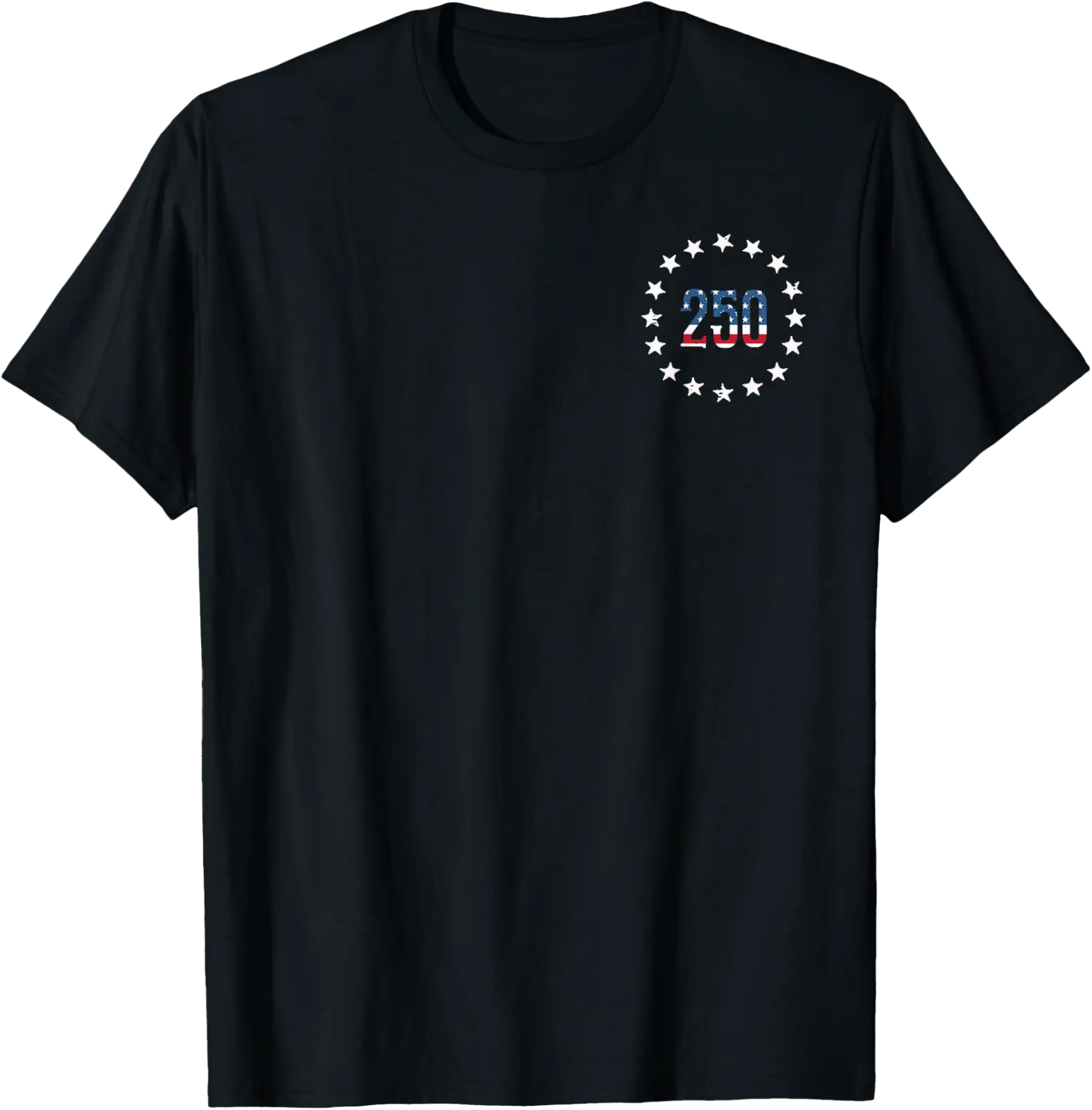 250 Usa Flag Stars Pocket 250Th Anniversary Men Women T-Shirt All Size ...