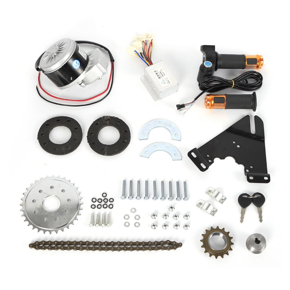 250 W 24V Brush Motor with Freewheel Electric Common Bike Conversion Tool Kit - Walmart.com
