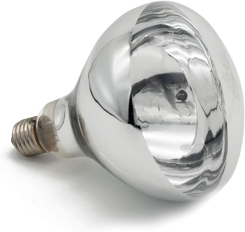 250 Watt R40 Clear Heat Lamp Bulb – Infrared Flood Reflector Light ...