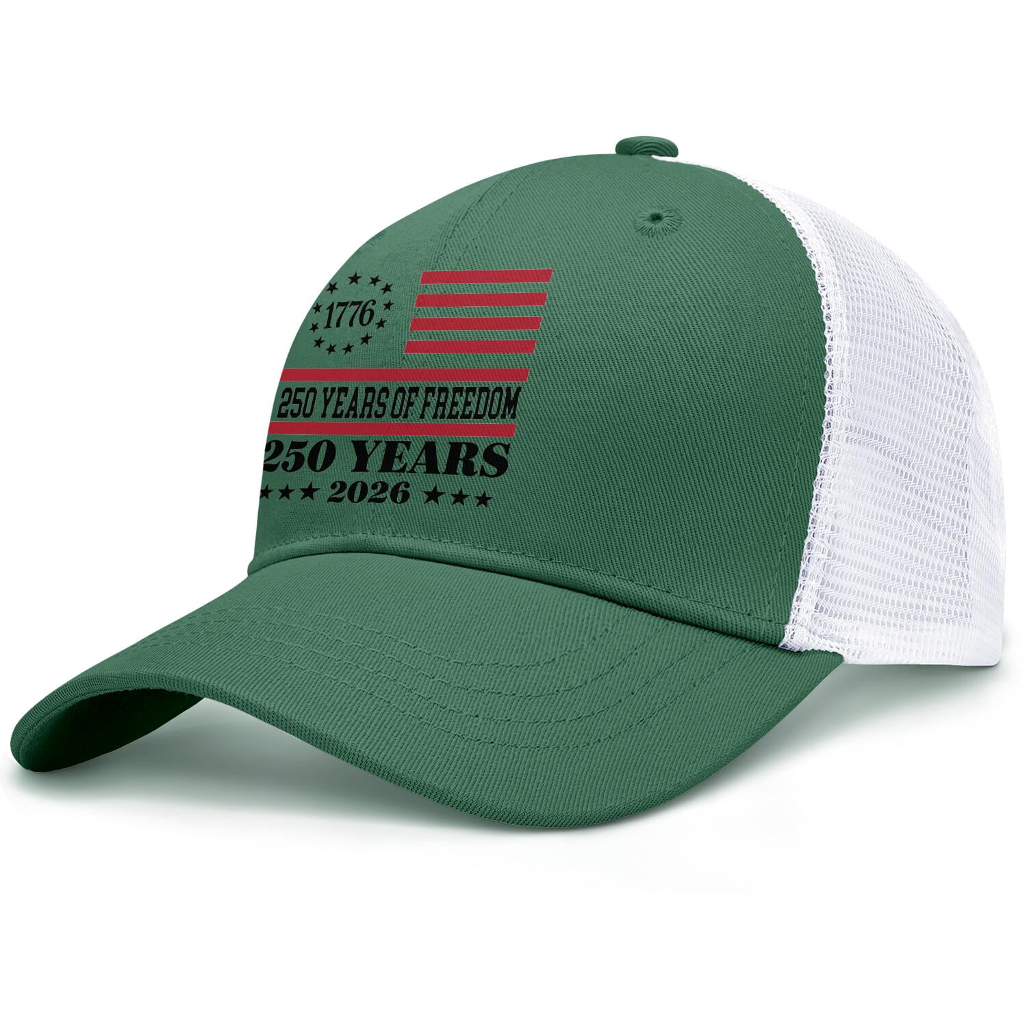 250 YEARS OF FREEDOM Baseball Cap Adjustable Fit Baseball Hat Golf Hats ...