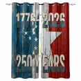 250 Year American Anniversary Blackout Curtains for Bedroom/Living Room ...
