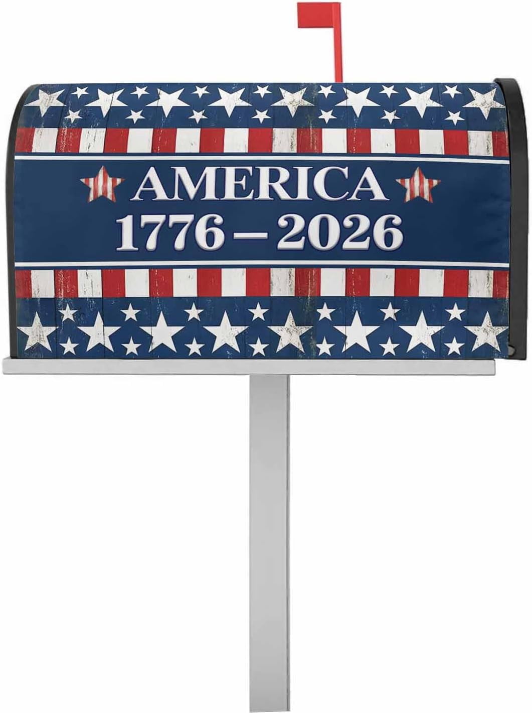 250 Year American Anniversary Flag Mailbox Covers Magnetic, Blue Red ...