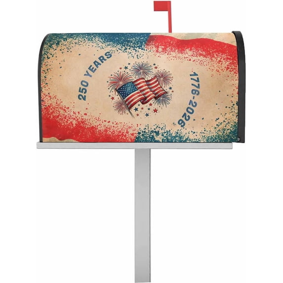 250 Year American Anniversary Flag Mailbox Covers Magnetic Mailbox ...